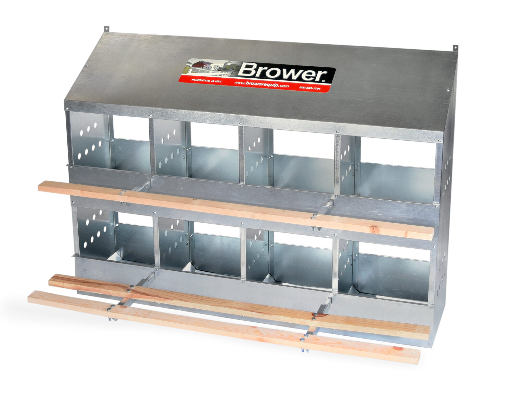 Galvanized 8 Hole Nest Box | Cackle Hatchery®